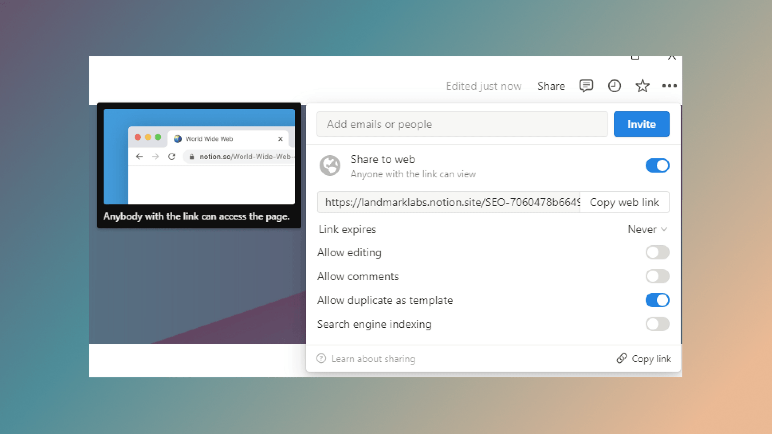 How To Share A Notion Template: Publishing, Permissions & 'Allow Duplicate As Template' (2024)